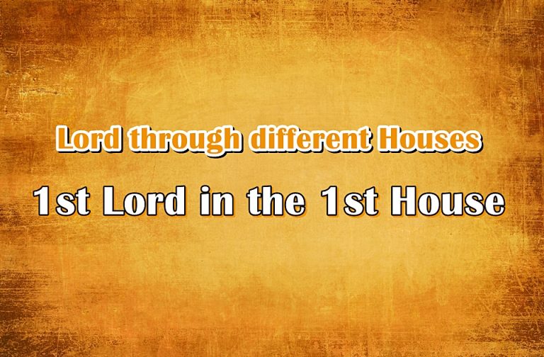 1st Lord in the 1st House - Vedic Astrology Blog